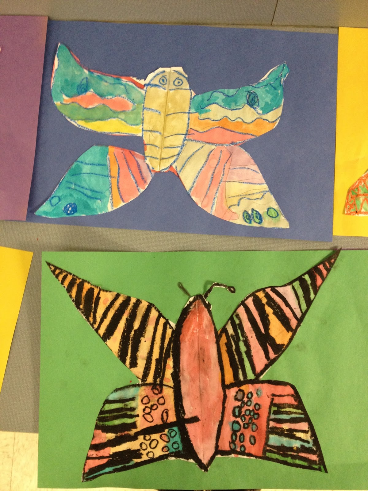 Color Me Michelle: 2nd Grade - Formal Balance/Symmetry Butterflies